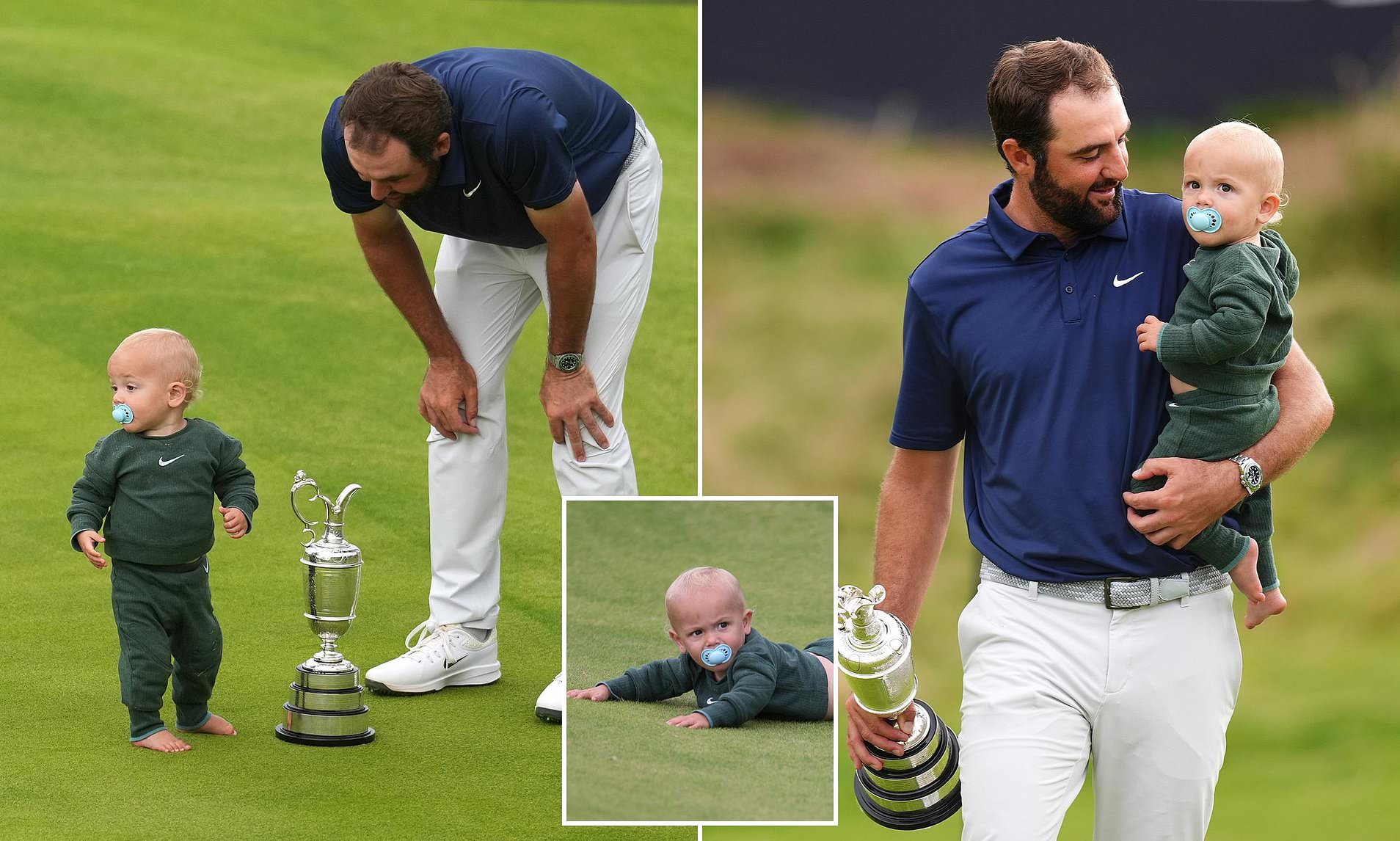 Golf fans all say same thing as Scottie Scheffler's son Bennett steals ...