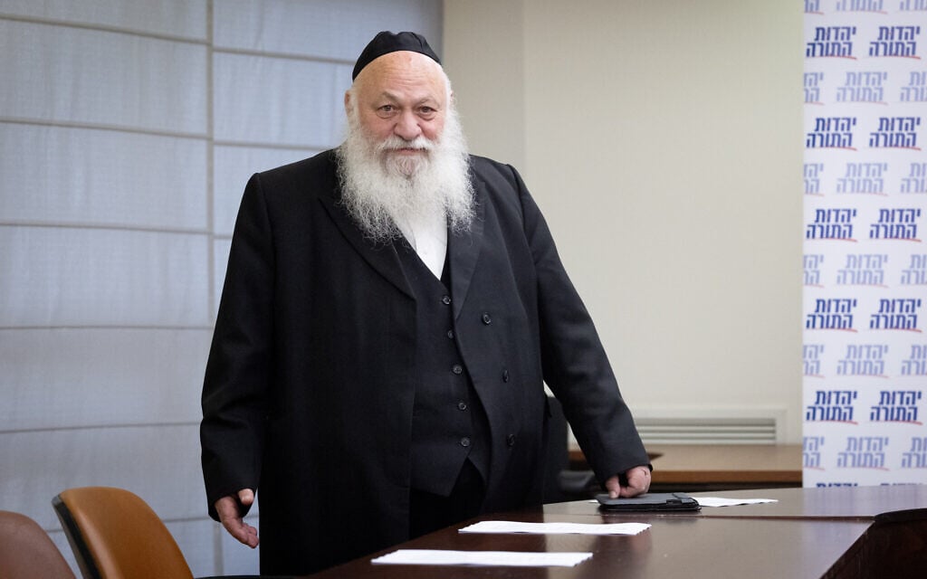 UTJ’s Goldknopf demands Netanyahu intervene to stop arrests of Haredi ...