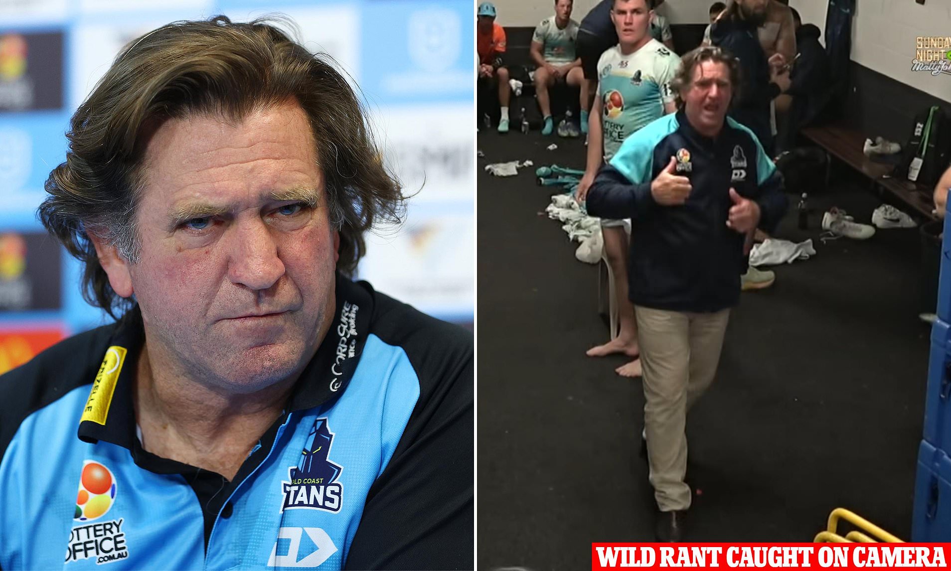 NRL coach is busted on video losing his mind at his players for daring ...