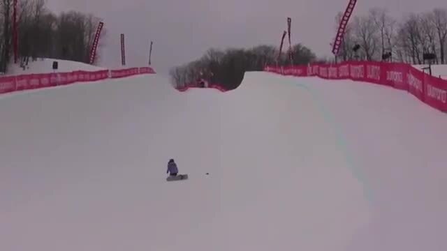 Compilation of one Woman's Snowboard Crashes