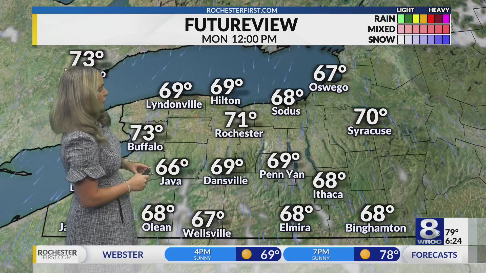 Rochester's Sunday Evening Weather Forecast