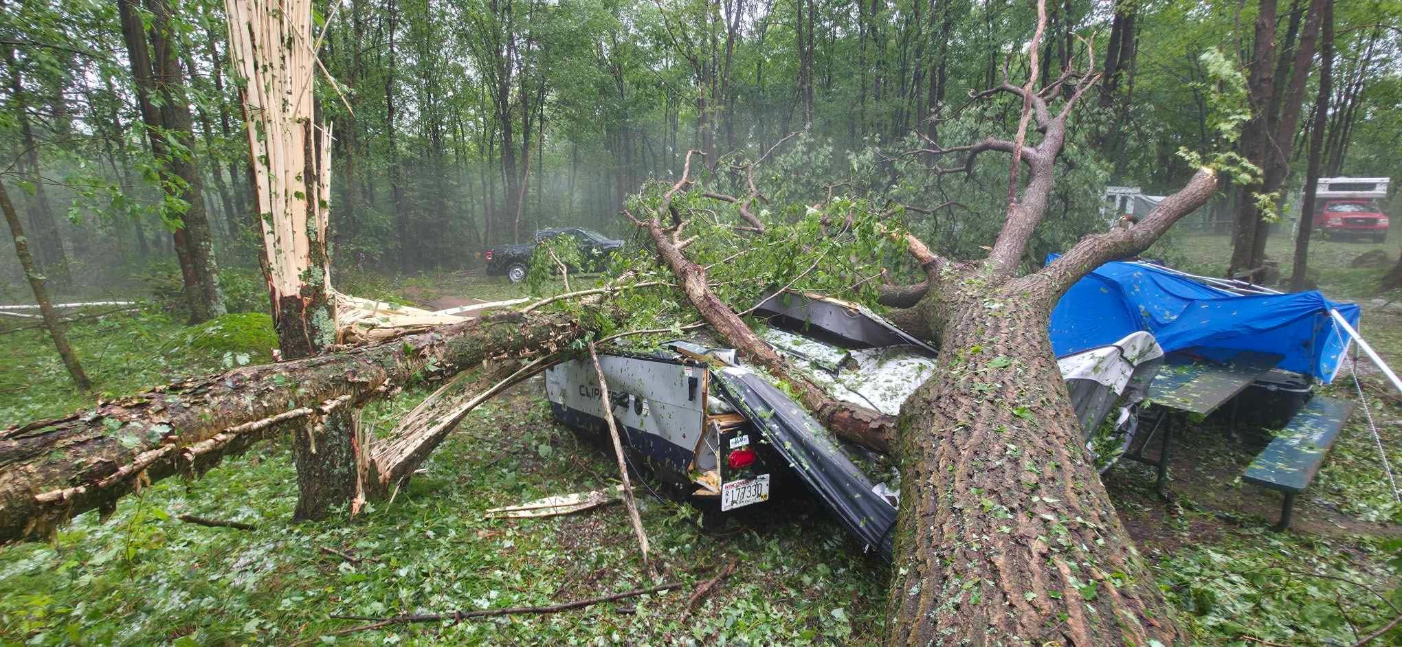 Sudden storm catches Wisconsin campers off guard, leaving campground in ...