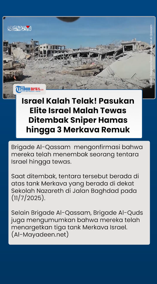 Israel Kalah Telak! IDF Tewas Ditembak Penembak Jitu Hamas saat ...