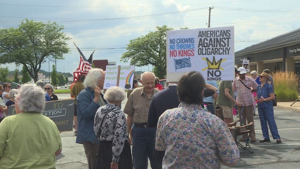 Prayer Action Day protest gather peacefully outside Rudy Yakym's office