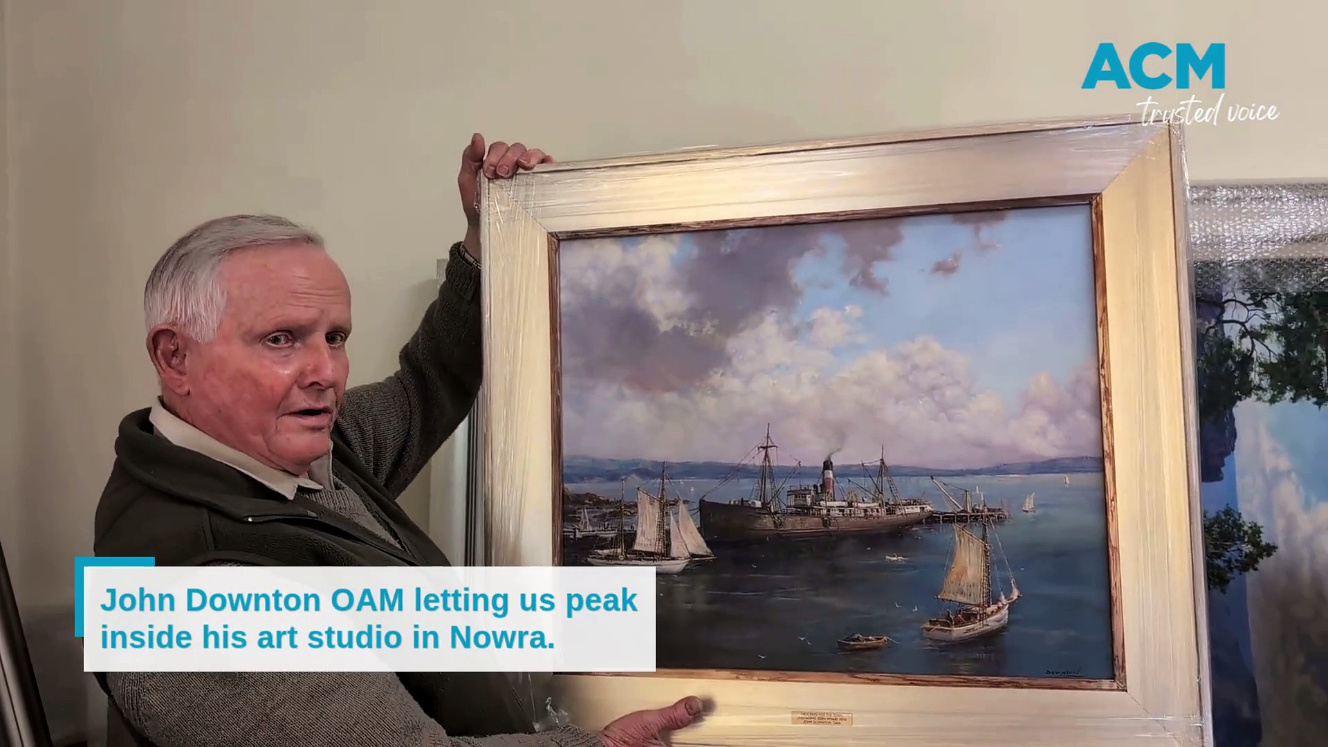 John Downton OAM giving us a peek at his unseen work