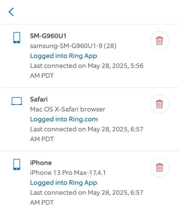 Ring app users report unauthorized access to their accounts