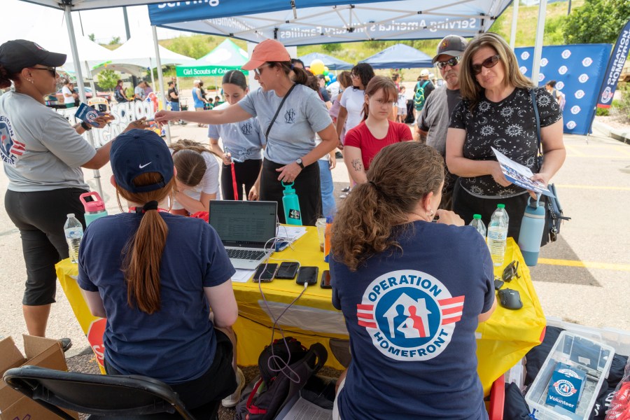 Operation Homefront gives 600 backpacks to military kids