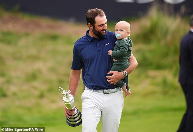 Golf fans all say same thing as Scottie Scheffler's son Bennett steals ...
