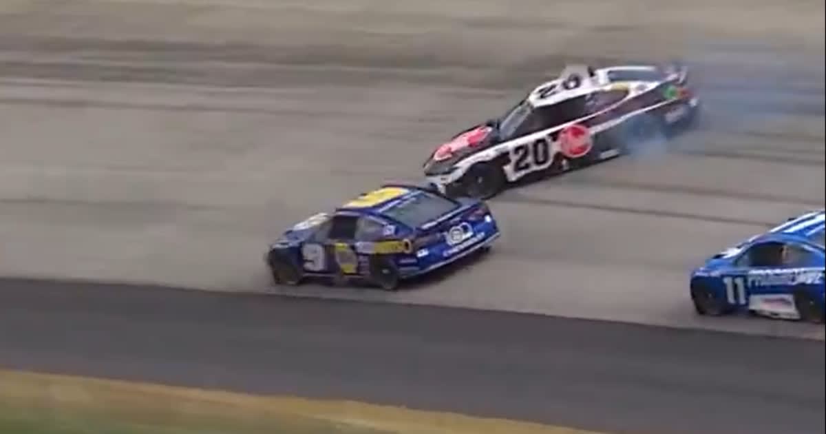 Christopher Bell spins from lead, somehow saves car during NASCAR Dover ...