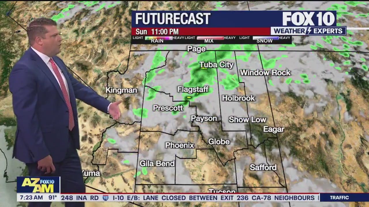 Arizona weather forecast: Wet weather makes its way to the Phoenix area
