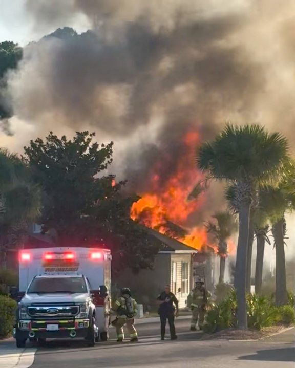 SWFD firefighters battle blaze in Santa Rosa Beach townhome residence
