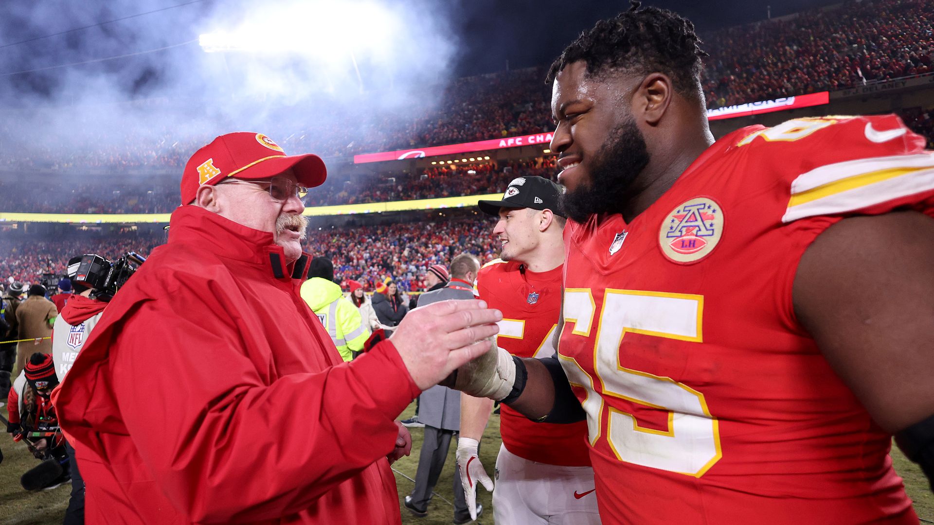 Andy Reid praises front office for signing Trey Smith and George Karlaftis