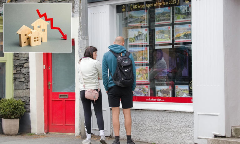 Property asking prices fall AGAIN as Rightmove records worst seasonal ...