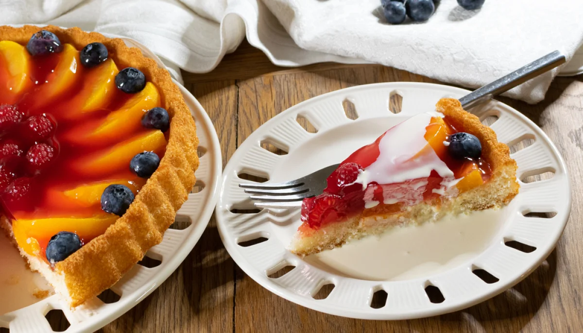 🍓 Tarte aux fruits sur génoise (nappage brillant)