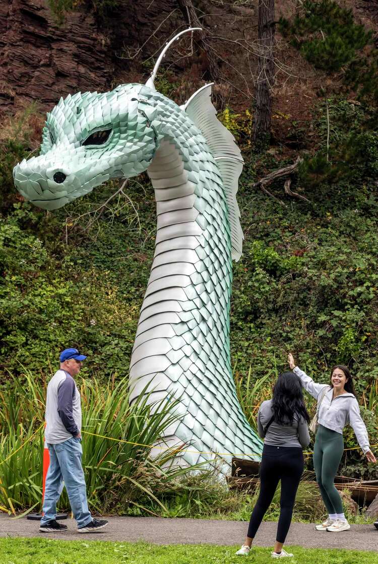 A giant sea serpent sculpture has arrived in Golden Gate Park. Here's ...