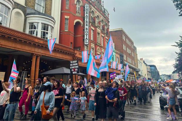 Thousands take part in Trans Pride march through city centre