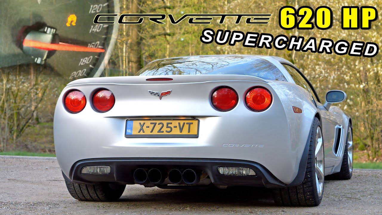 Corvette C6 Supercharged – 260 KMH Autobahn Run with Raw V8 Sound