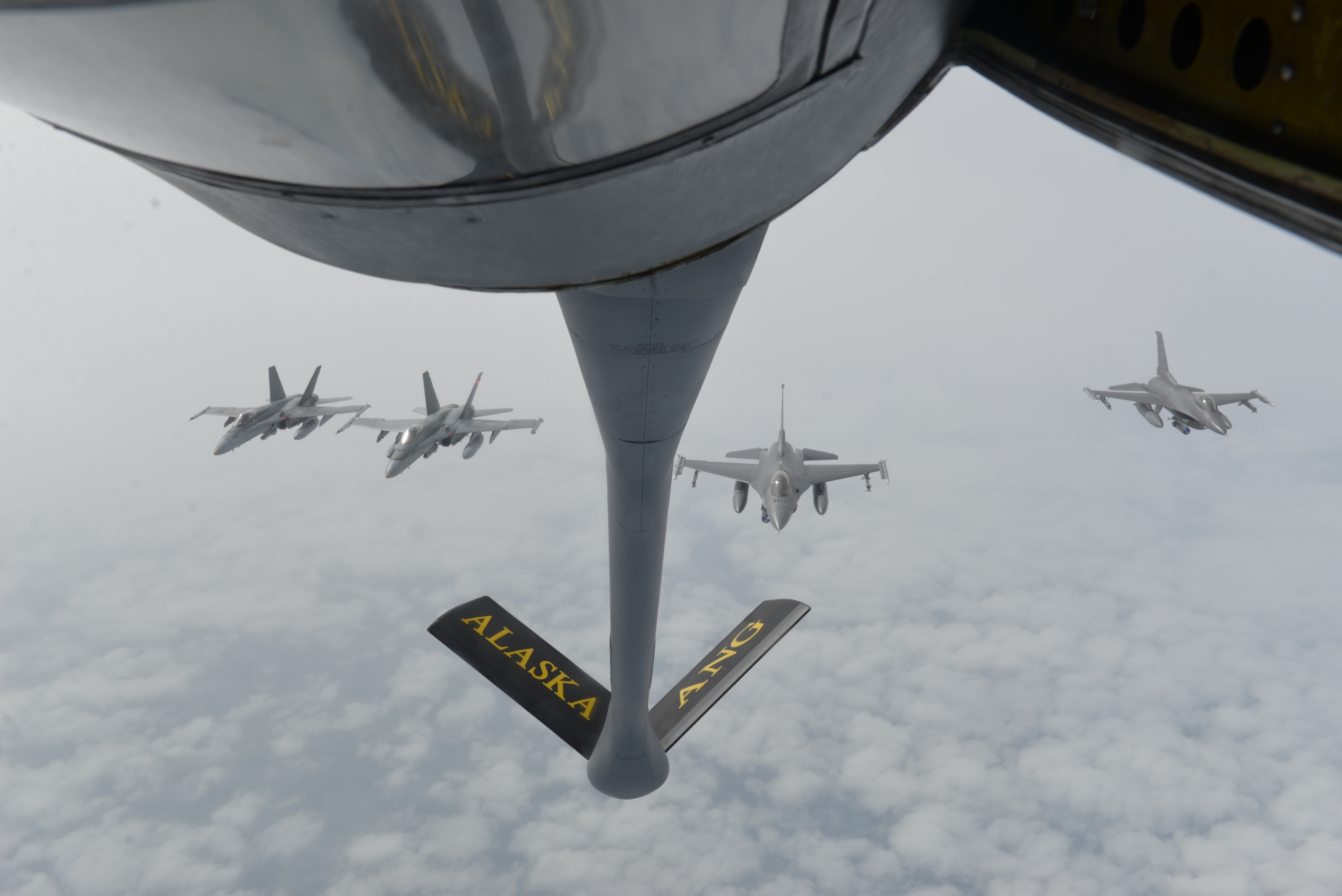 NORAD fighter jets stage show of force near Russian border