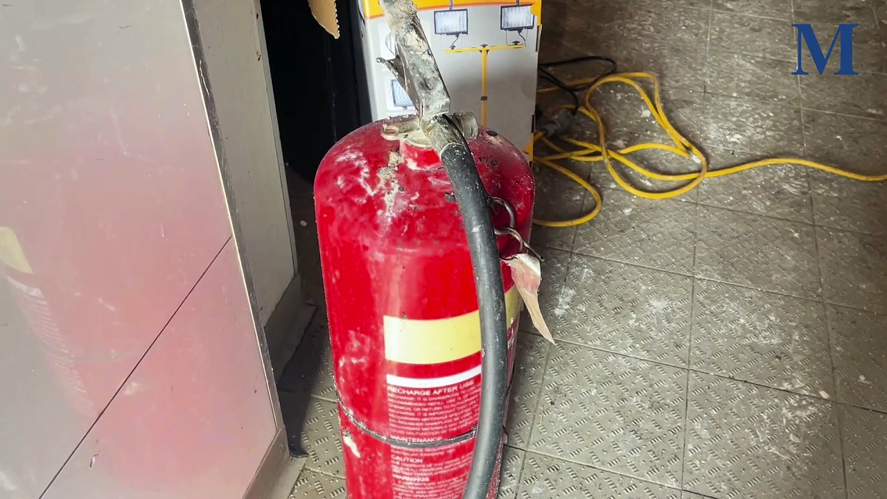 Inside Boveda's kitchen days after a fire