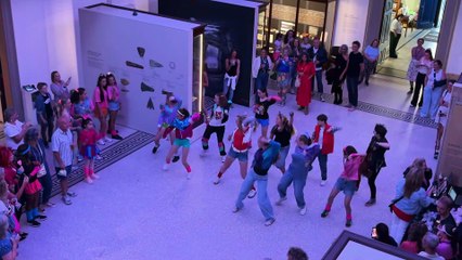Cornwall Museum and Art Gallery 80s flash mob