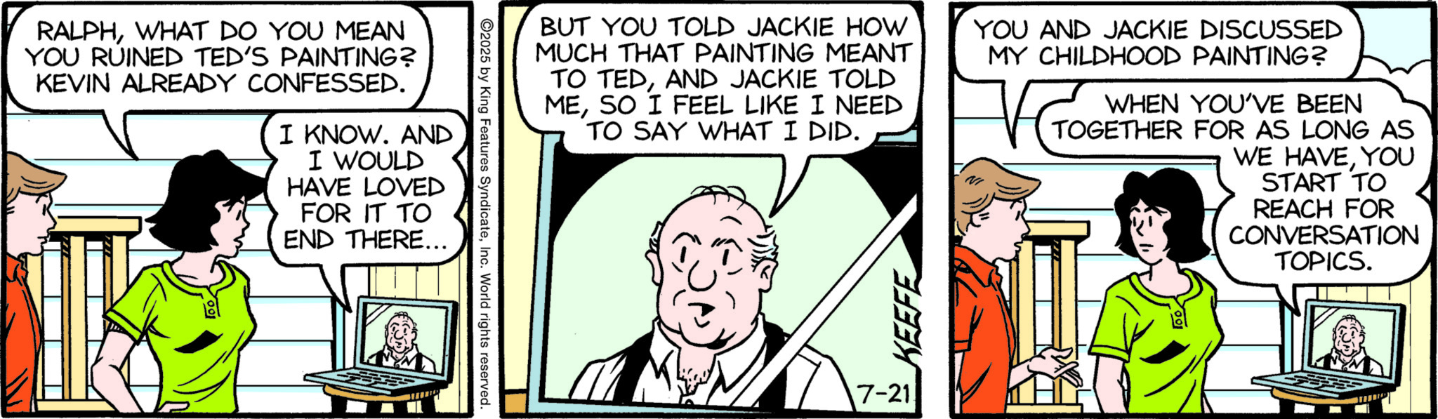 Sally Forth by Francesco Marciuliano; drawn by Jim Keefe