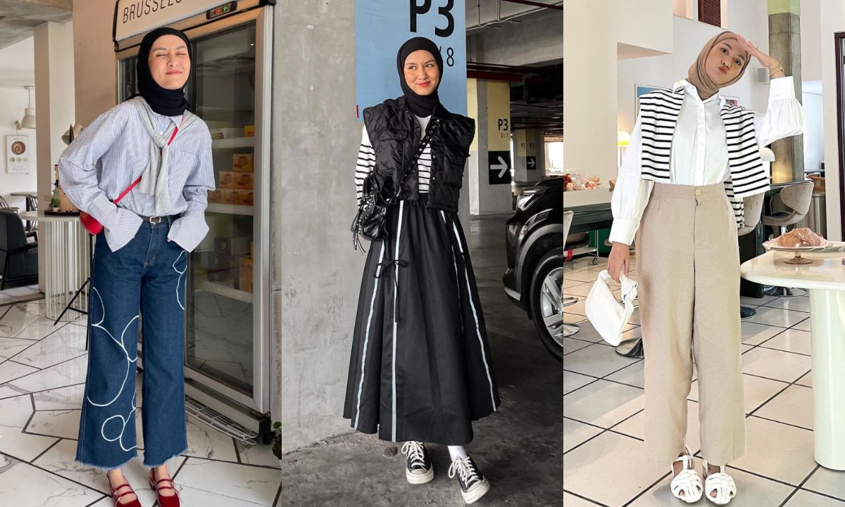 7 Inspirasi Outfit Stripes Untuk Hijabers, Dijamin Pasti Makin Kece