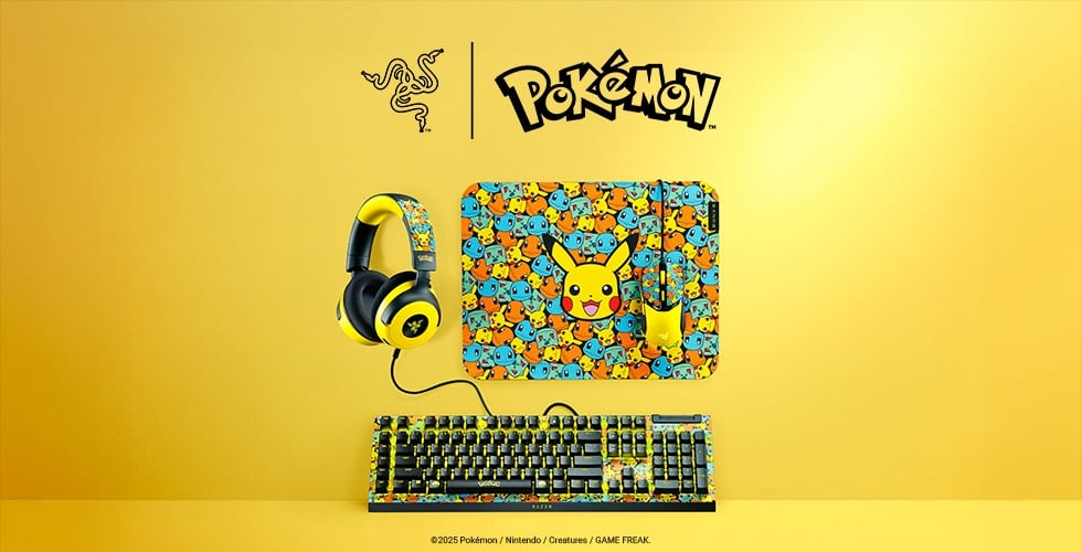 Razer Launches Pokémon Gaming Gear Globally Featuring Pikachu and Kanto ...