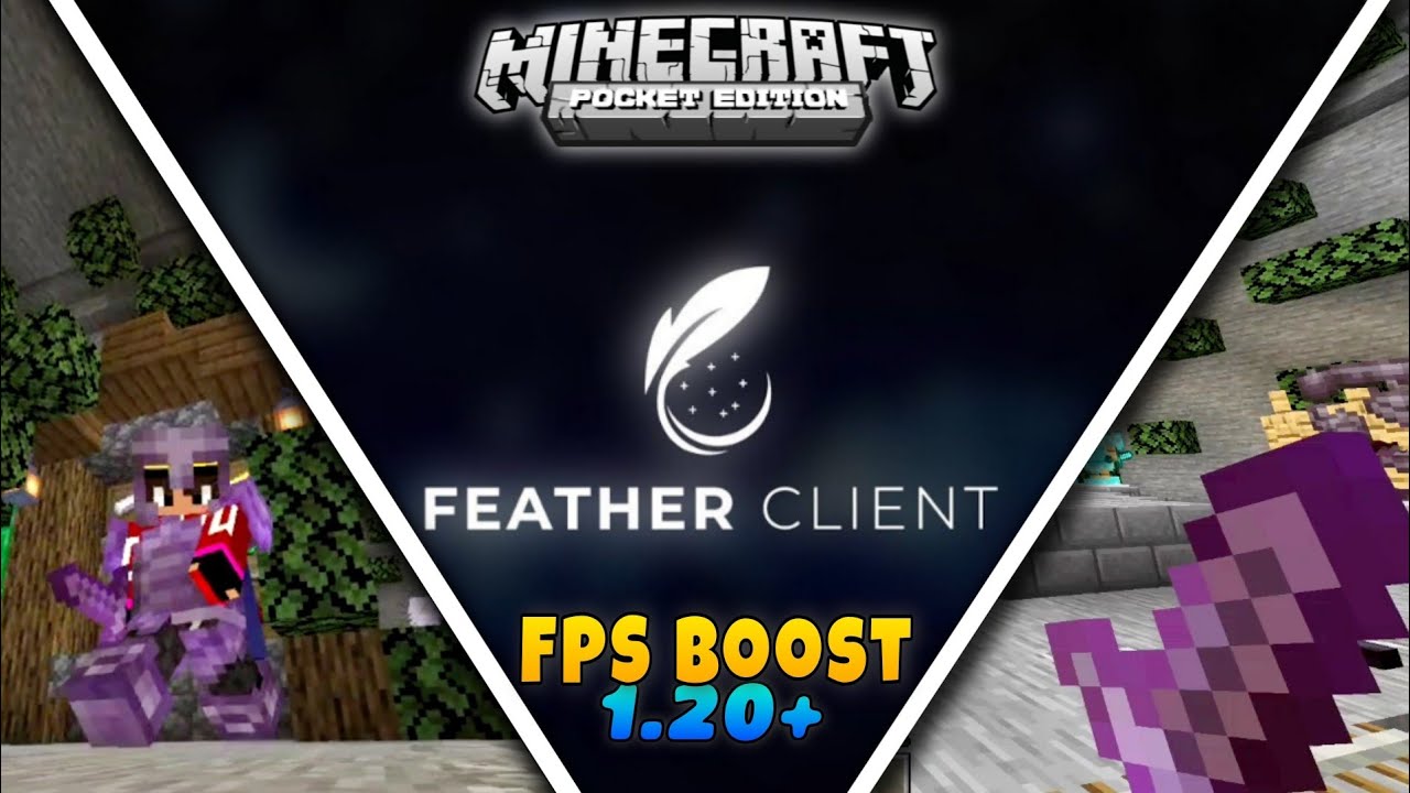 Minecraft PE के लिए Feather Client अब 1.20+ पर भी! | FPS Boost का जबरदस्त क्लाइंट