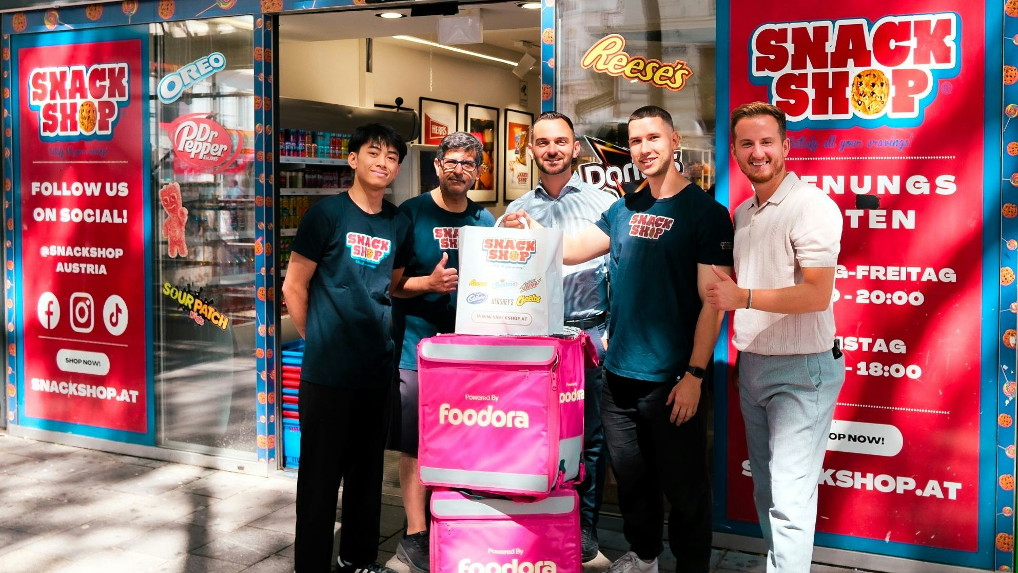 Foodora und Snack Shop starten Partnerschaft in Wien