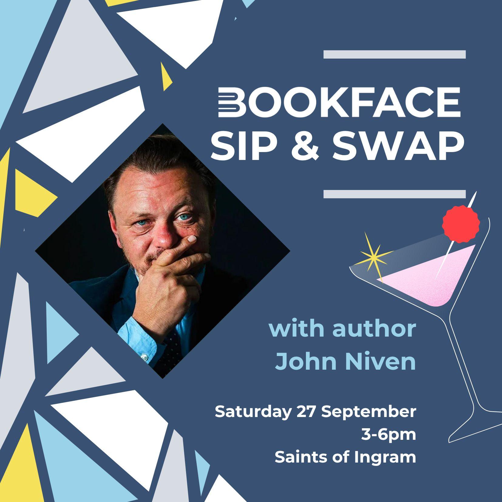 John Niven at the Bookface Sip & Swap