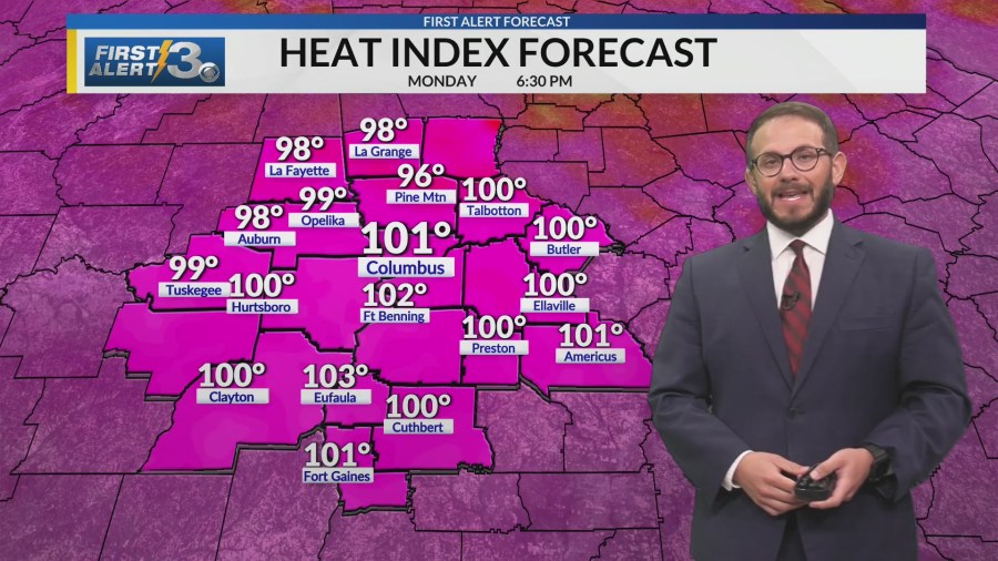 Sweltering start to the week: Heat and humidity dominate the forecast