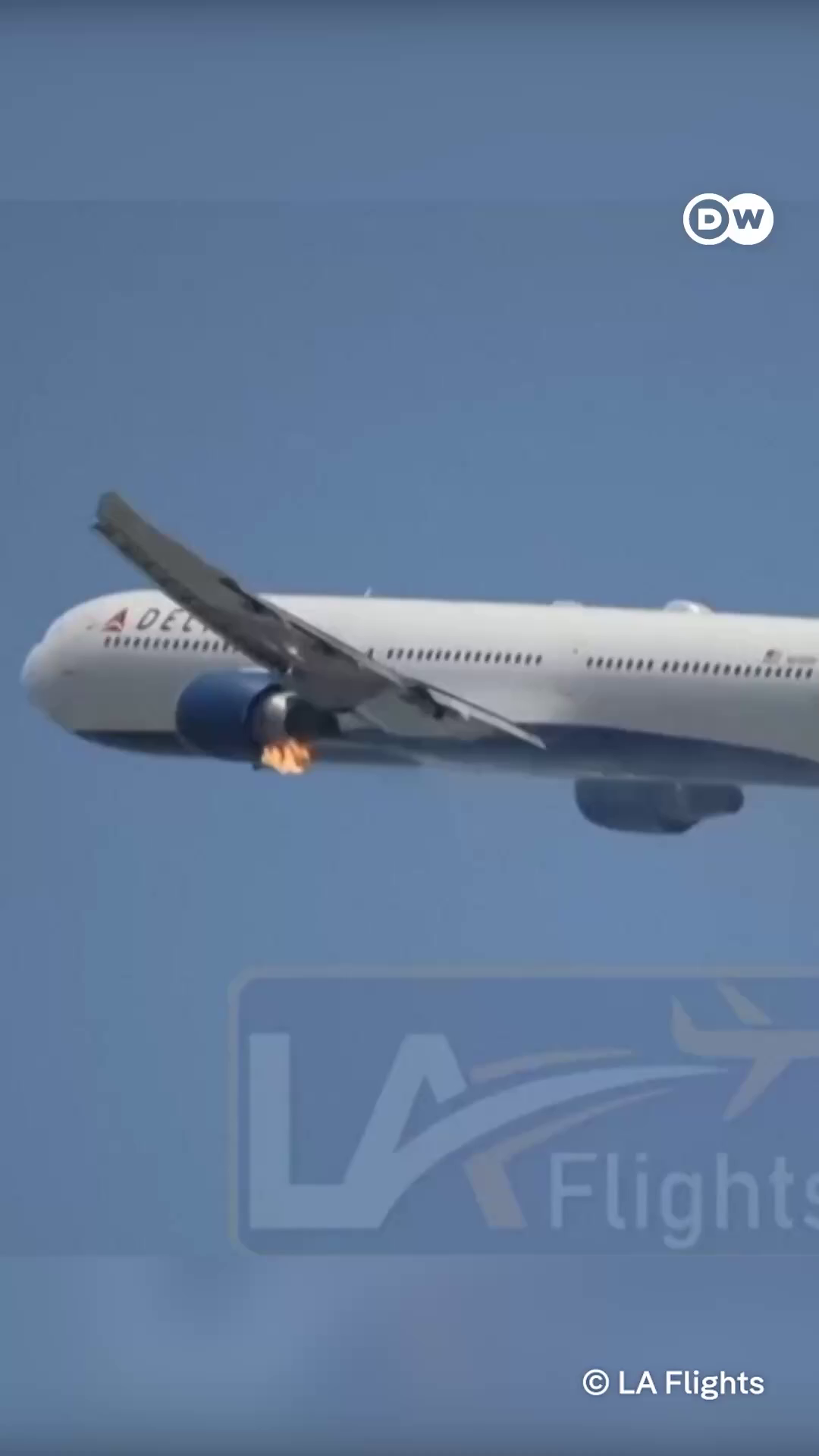 Boeing engine catches fire during take-off