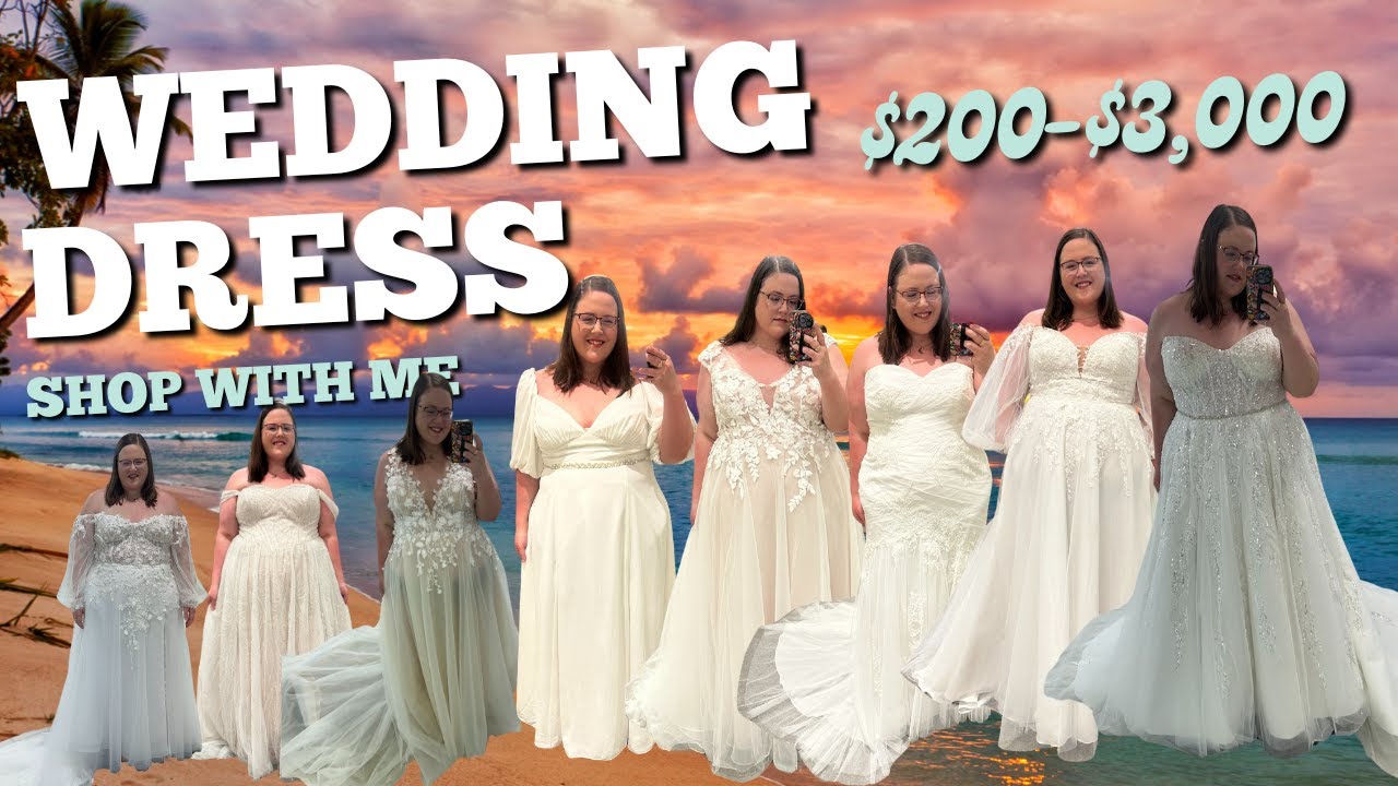Wedding dress shopping as A curvy budget bride-vlog