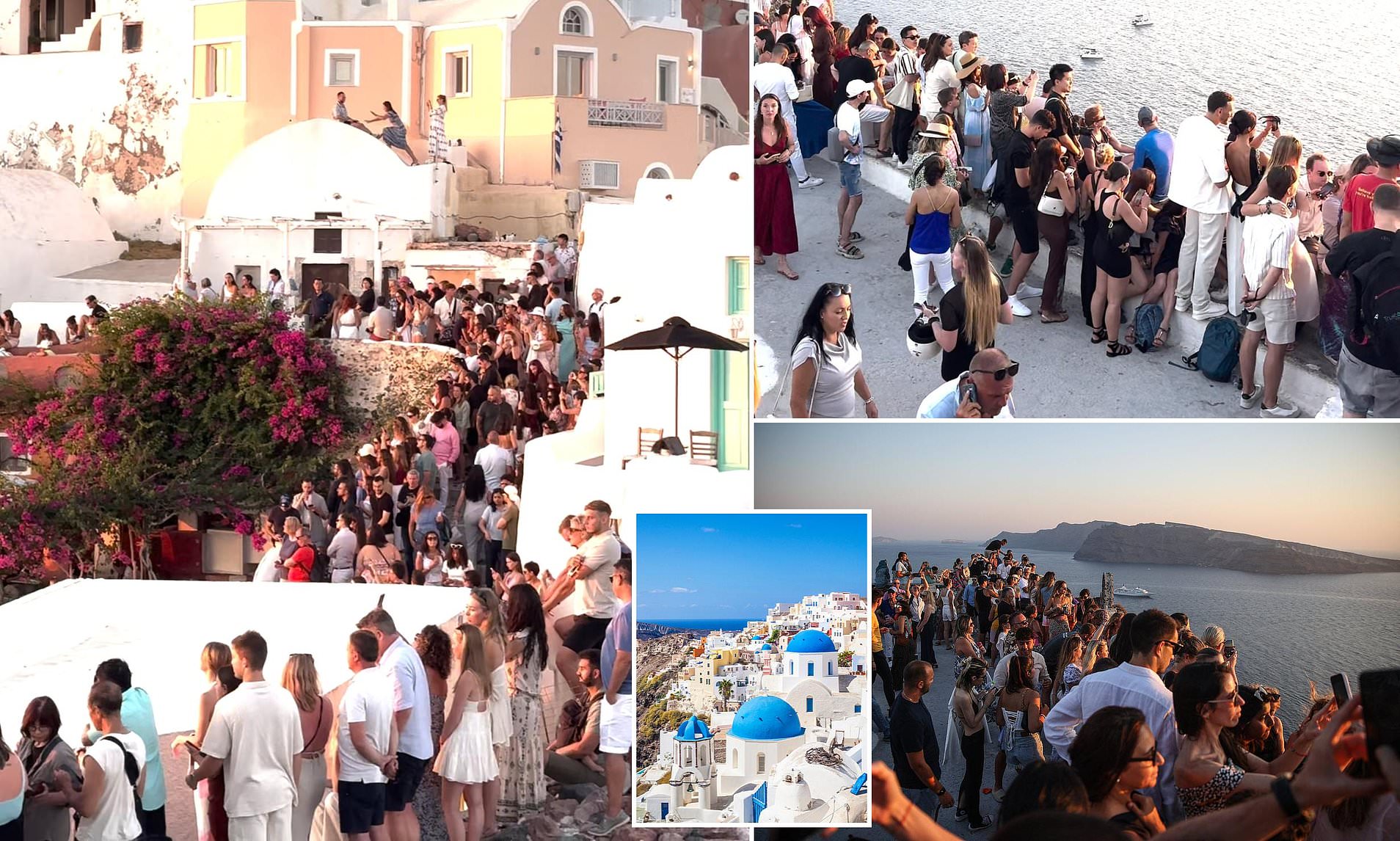 Tourists slam picturesque holiday hotspot as hundreds fight to get best ...