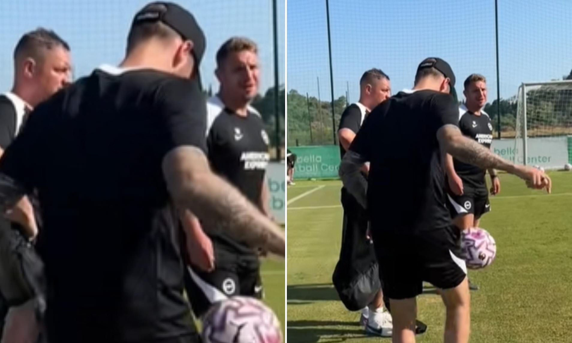 Premier League manager shows off outrageous skills in training as club ...