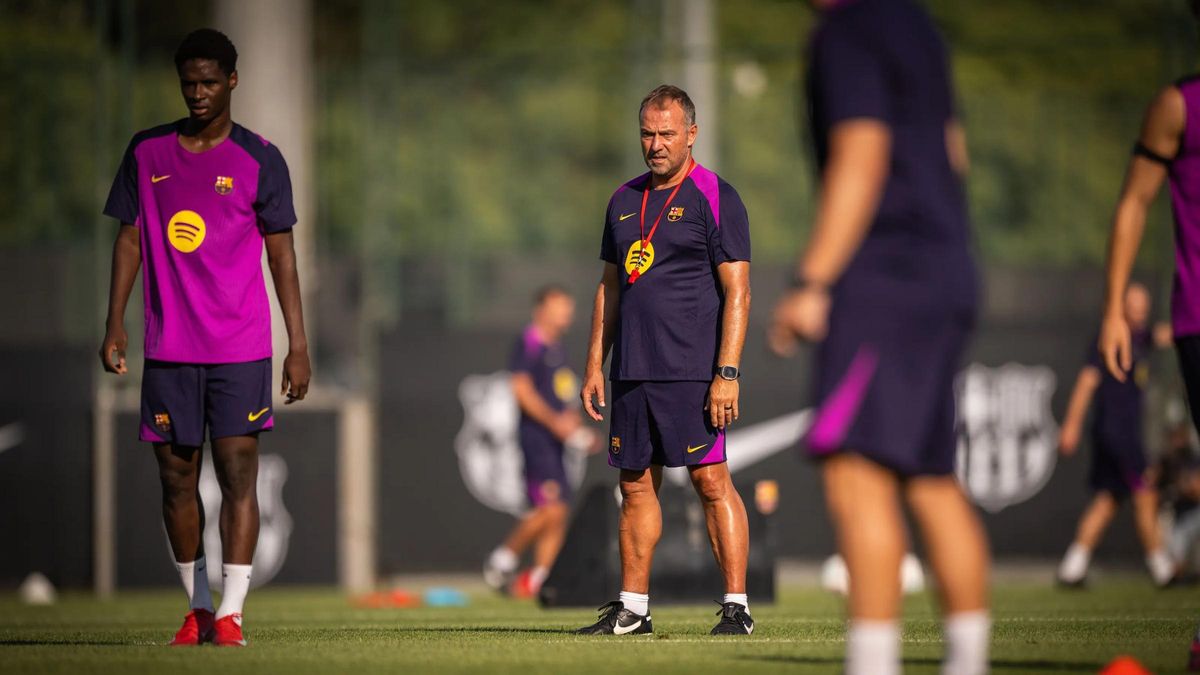El staff de Flick, muy pendiente de Ibrahim Diarra