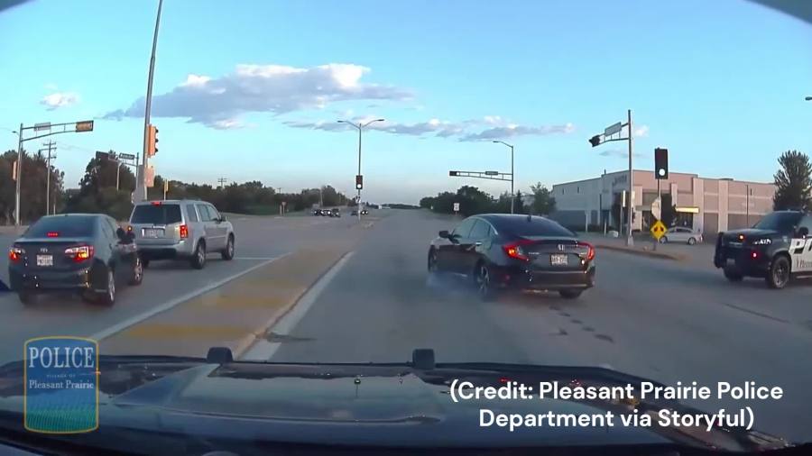 WATCH: Driver hits multiple police vehicles during dramatic 100 mph chase