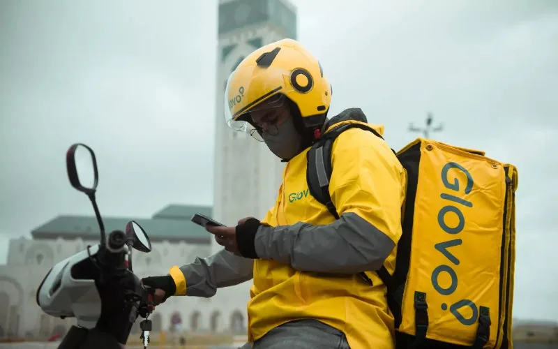 Glovo drivers in Casablanca protest over work conditions and Morocco map