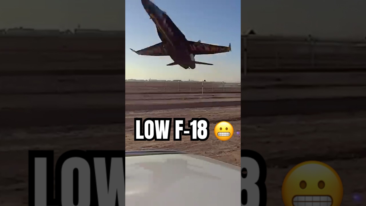 Low F-18 Flyby