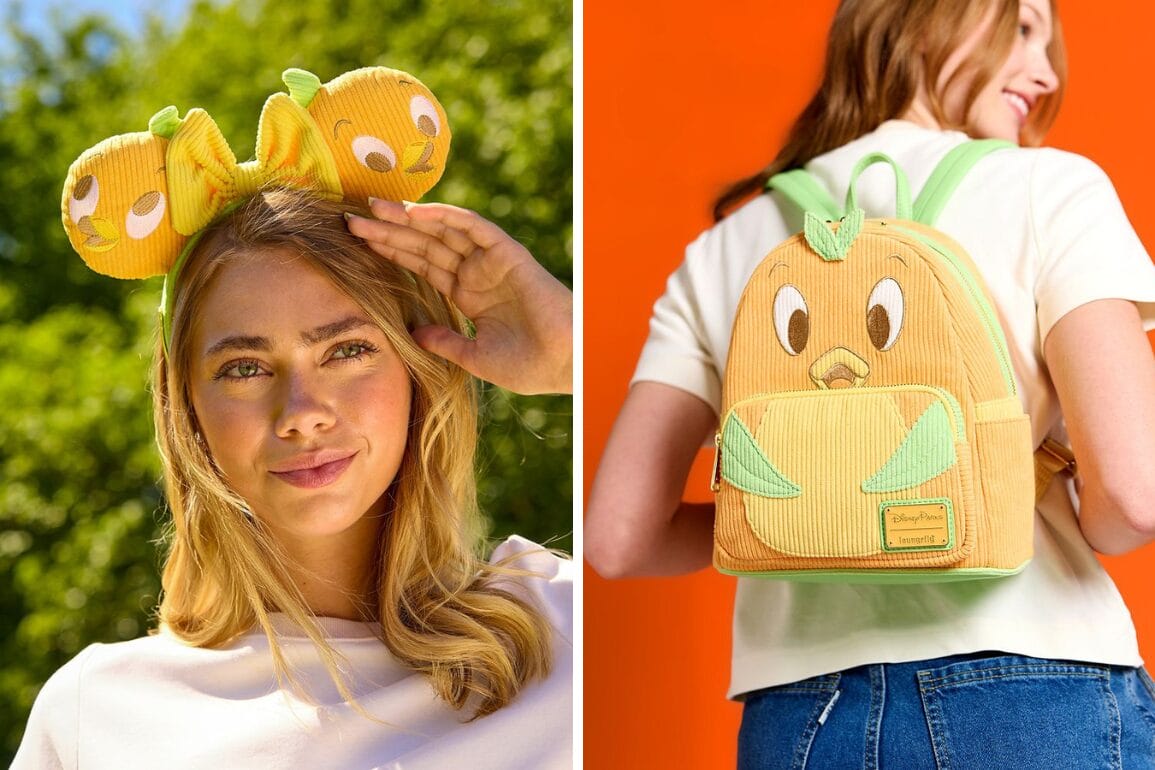 Loungefly Pastel Orange Bird Backpack and Ear Headband Now Available Online