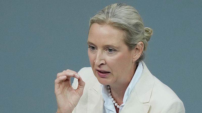 Protesters drown out live interview with far-right AfD party leader ...