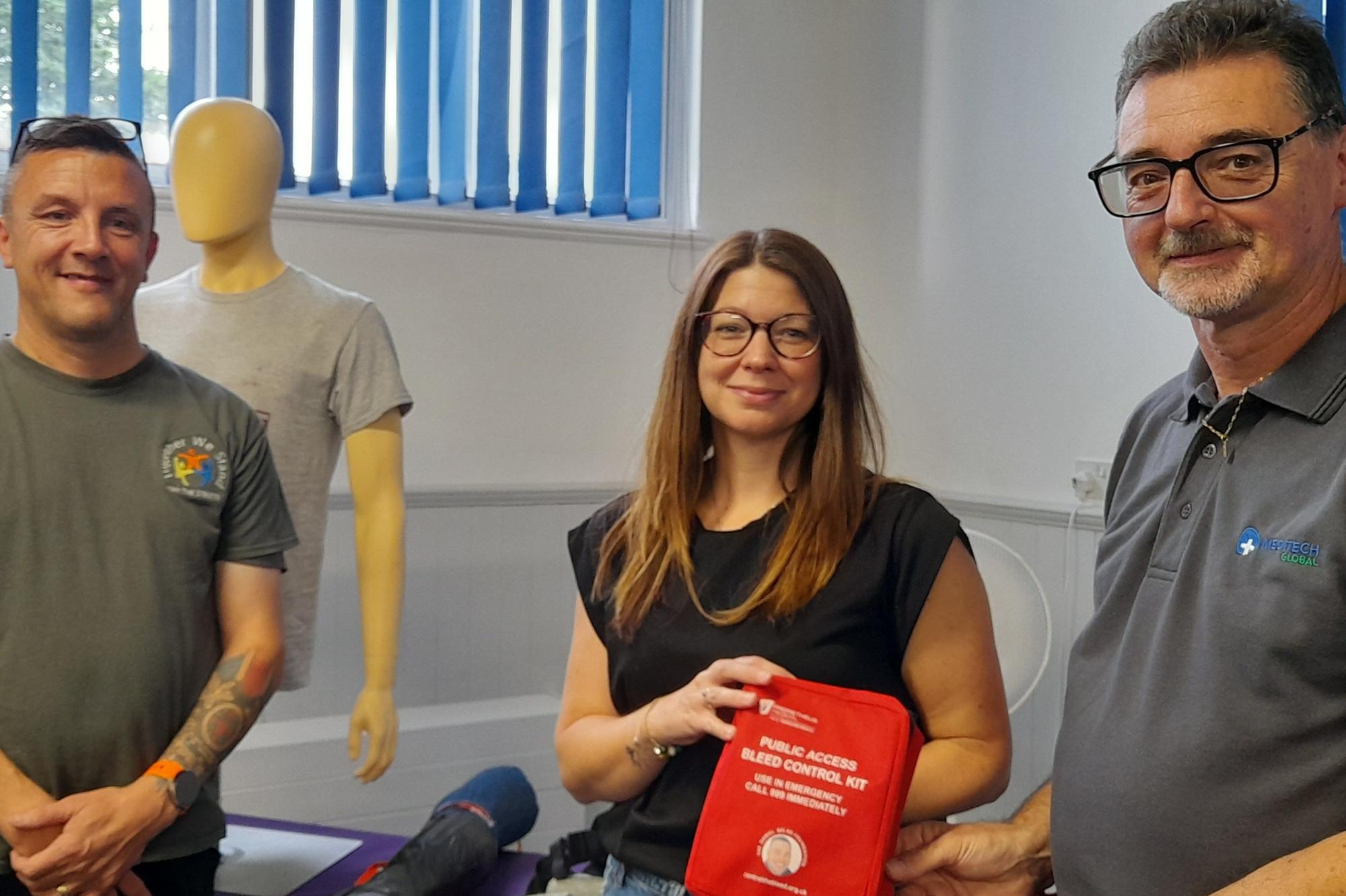 UNISON donates Critical Bleed Kit to community centre