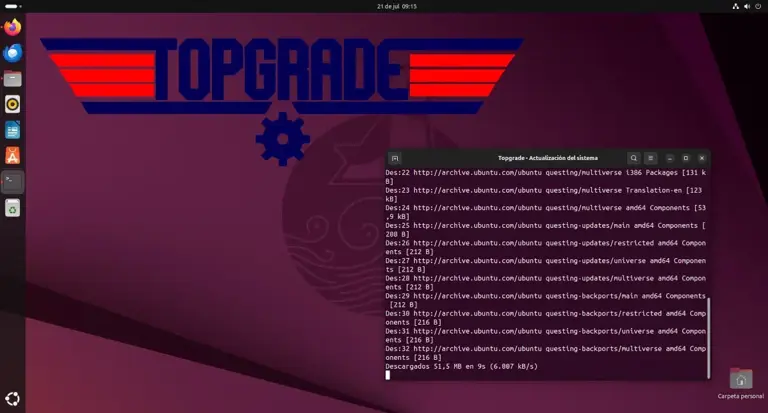 Cómo actualizar Ubuntu y todo tu software (snap, flatpak…) fácilmente con Topgrade