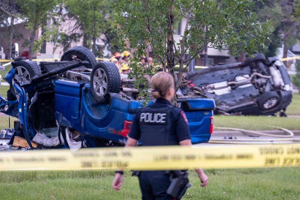 1 dead and 3 in critical condition after northeast Calgary crash