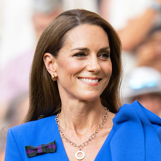 Kate Middleton Wears Blue Roksanda Dress For Wimbledon Men's Singles Final