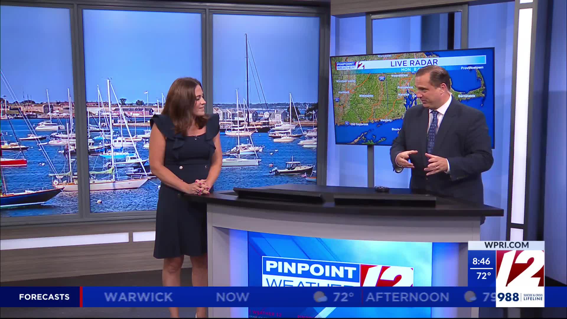 WPRI 12 Weather Forecast for 7/21/25: Sunny and dry with low humidity today