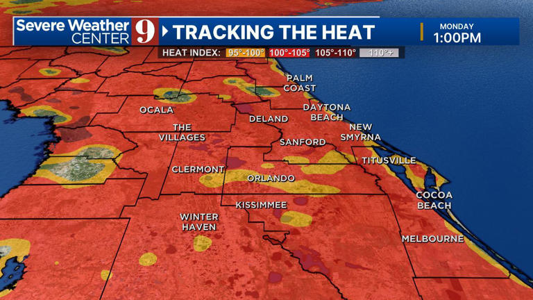 Central Florida heat wave continues with higher storm chances on the ...