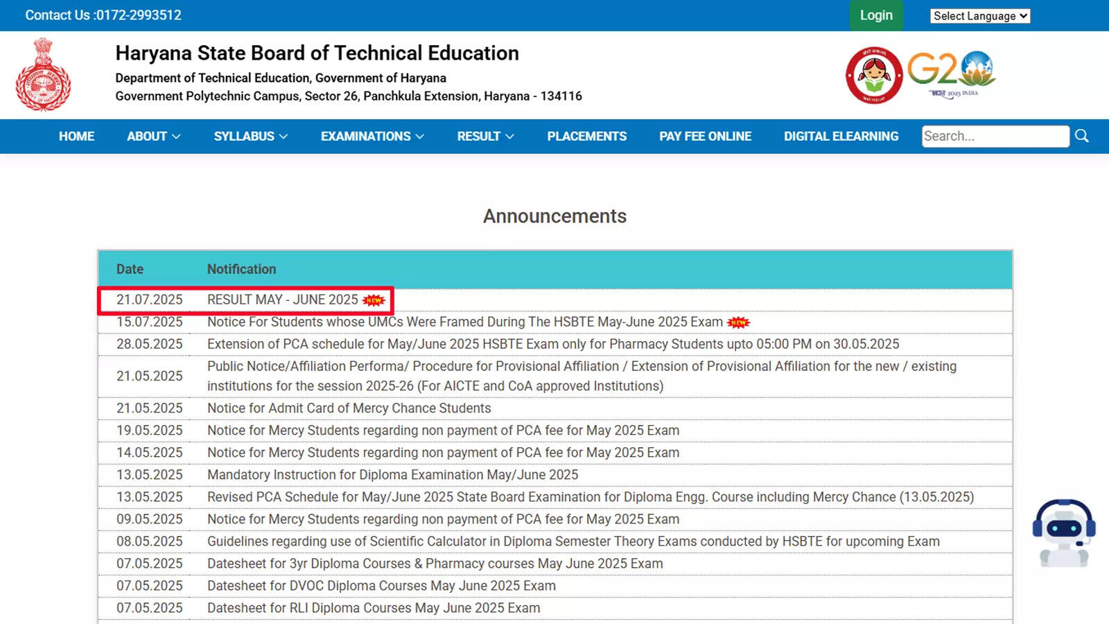 HSBTE results 2025 May–June released at hsbte.org.in; check direct link ...