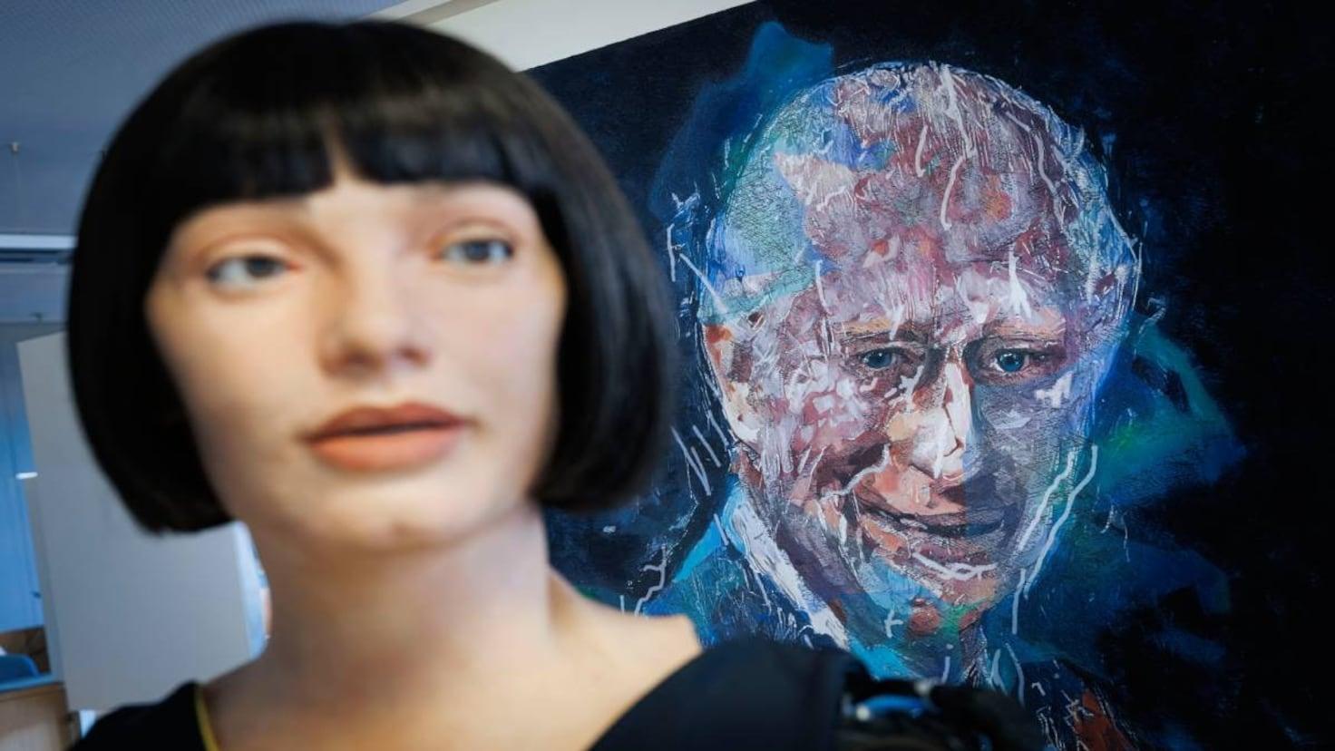 Ai-Da, la robot artista que desafía el arte humano con su retrato del ...