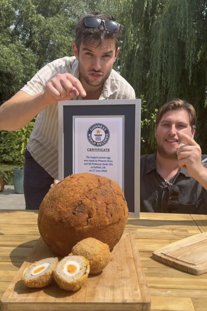 Social media chefs create world’s largest scotch egg – heavier than a ...